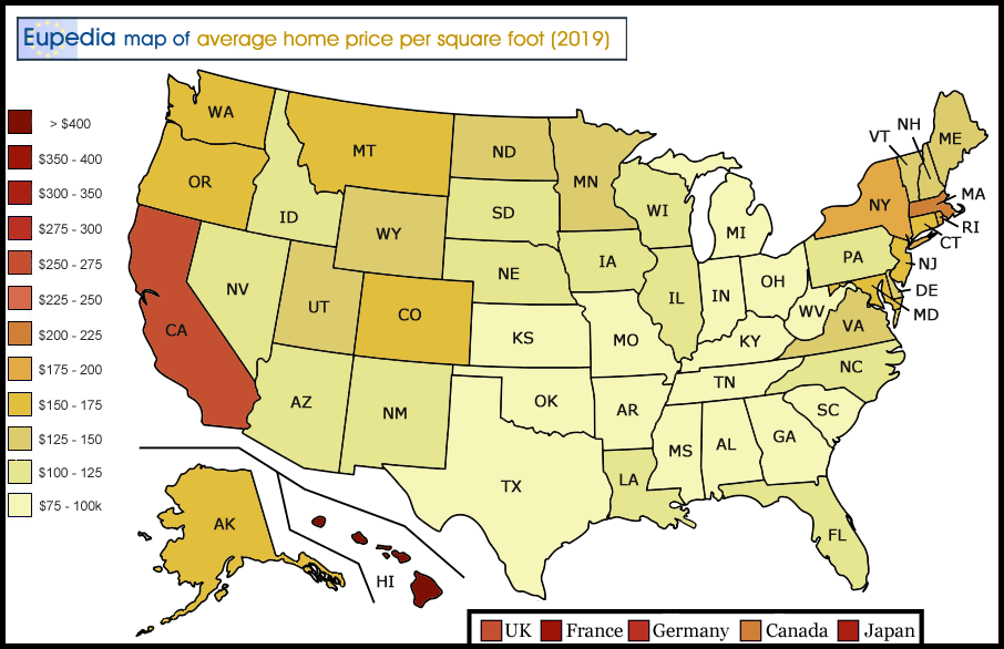 Socio Economic Maps Of The United States Of America Europe Guide